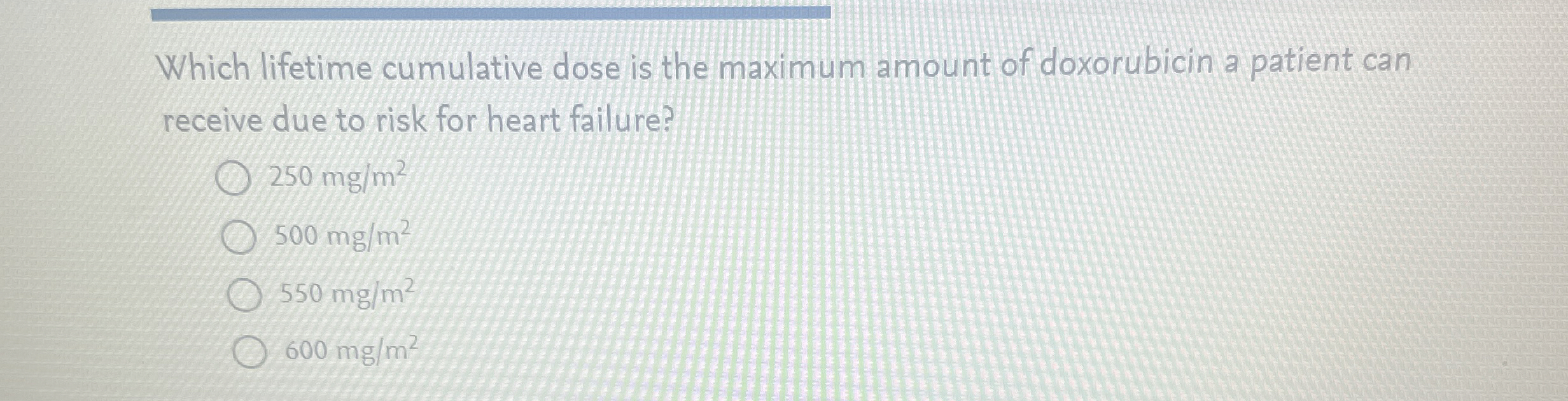 Solved Which lifetime cumulative dose is the maximum amount | Chegg.com