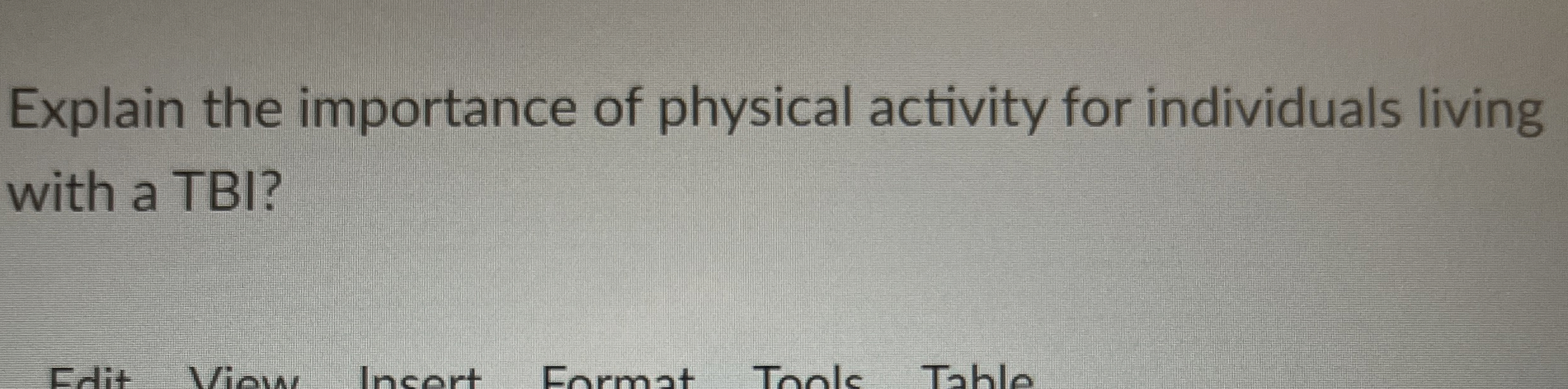 Solved Explain the importance of physical activity for | Chegg.com