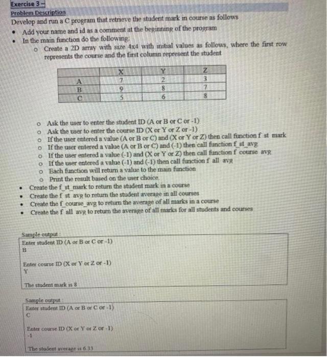 Solved Exercise 3 Problem Description Develop And Run A C