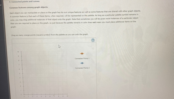 Solved 7. Connected points and curves Common features among | Chegg.com