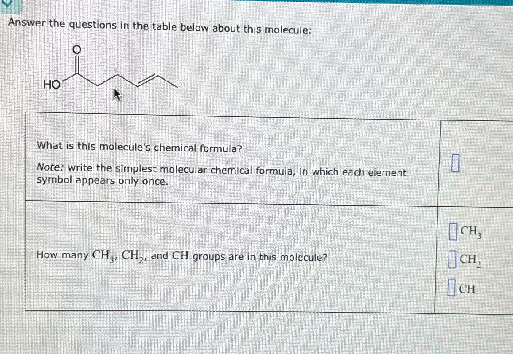 Solved Answer the questions in the table below about this | Chegg.com