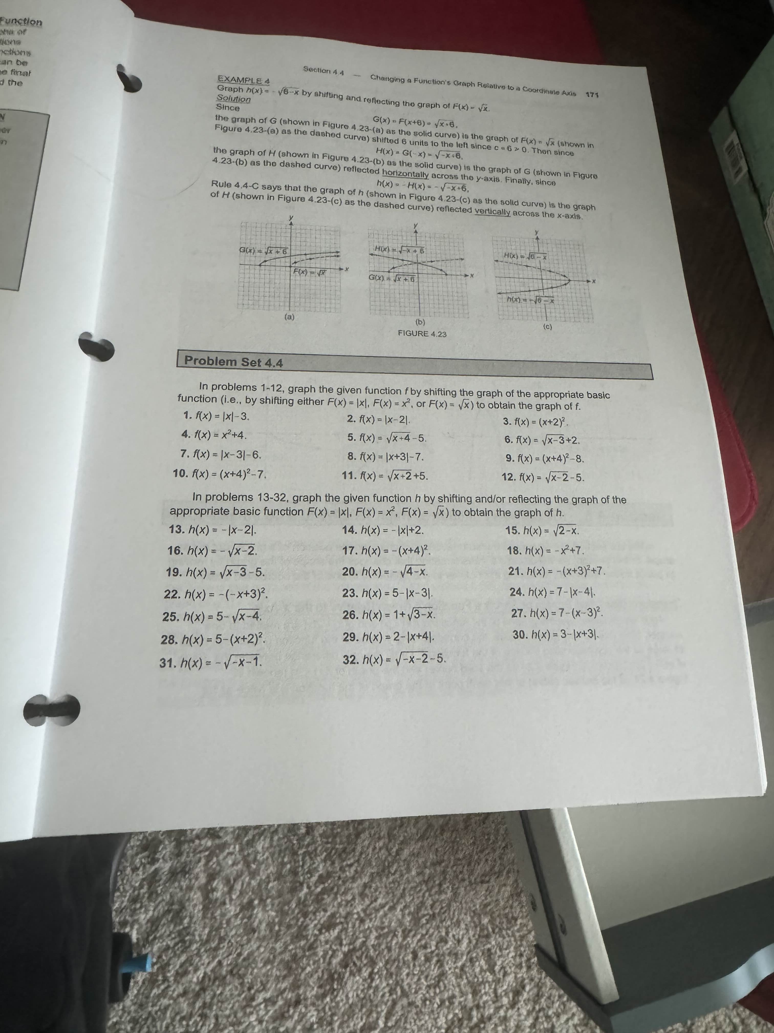 Solved EXAMFPEE 4Graph h(x)=-6-x2 ﻿by anufling and | Chegg.com