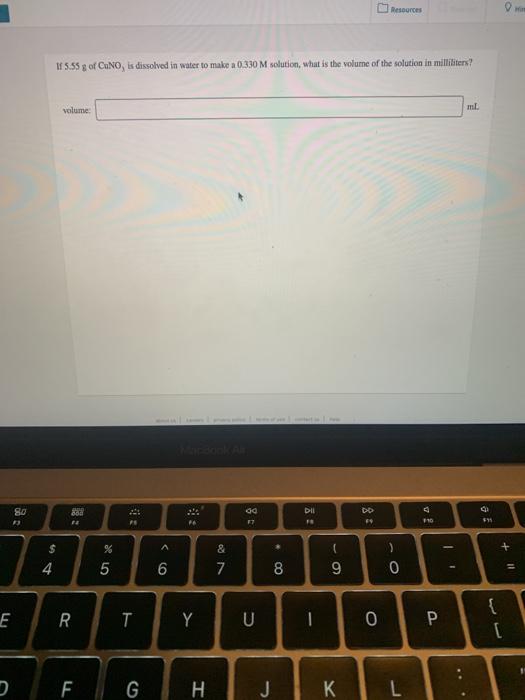 Solved Resources 15.55 g of CuNO, is dissolved in water to | Chegg.com