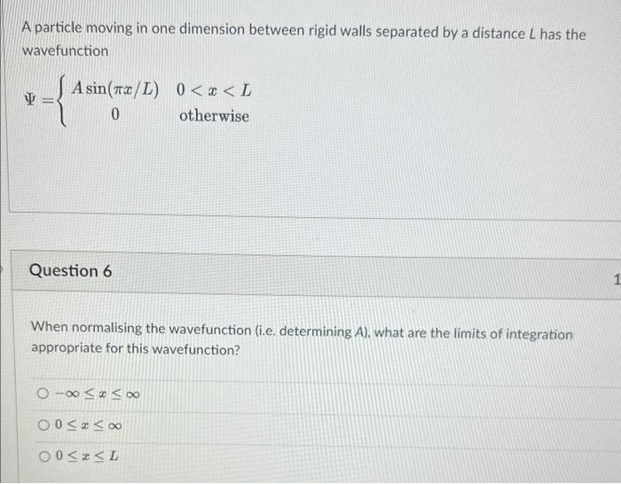 Solved A particle moving in one dimension between rigid | Chegg.com
