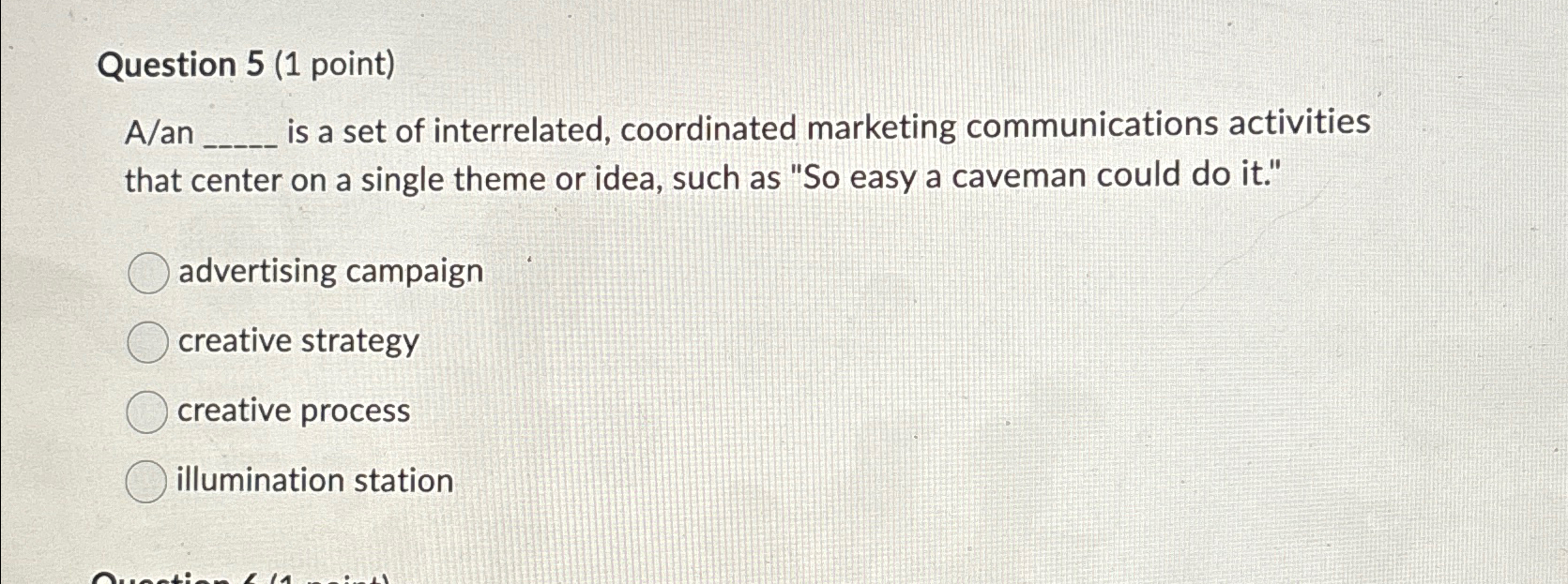 Solved Question 5 (1 ﻿point)A/an is a set of interrelated, | Chegg.com