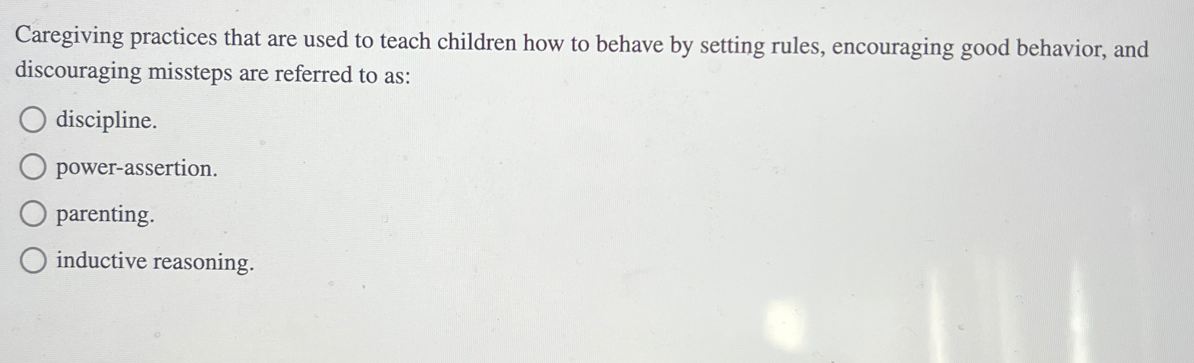 Solved Caregiving practices that are used to teach children | Chegg.com