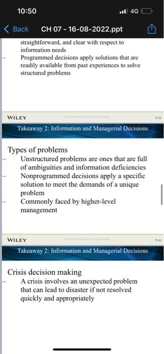 Solved WILEY Chapter 7 Learning Dashboard WILEY Takeaway 1: | Chegg.com
