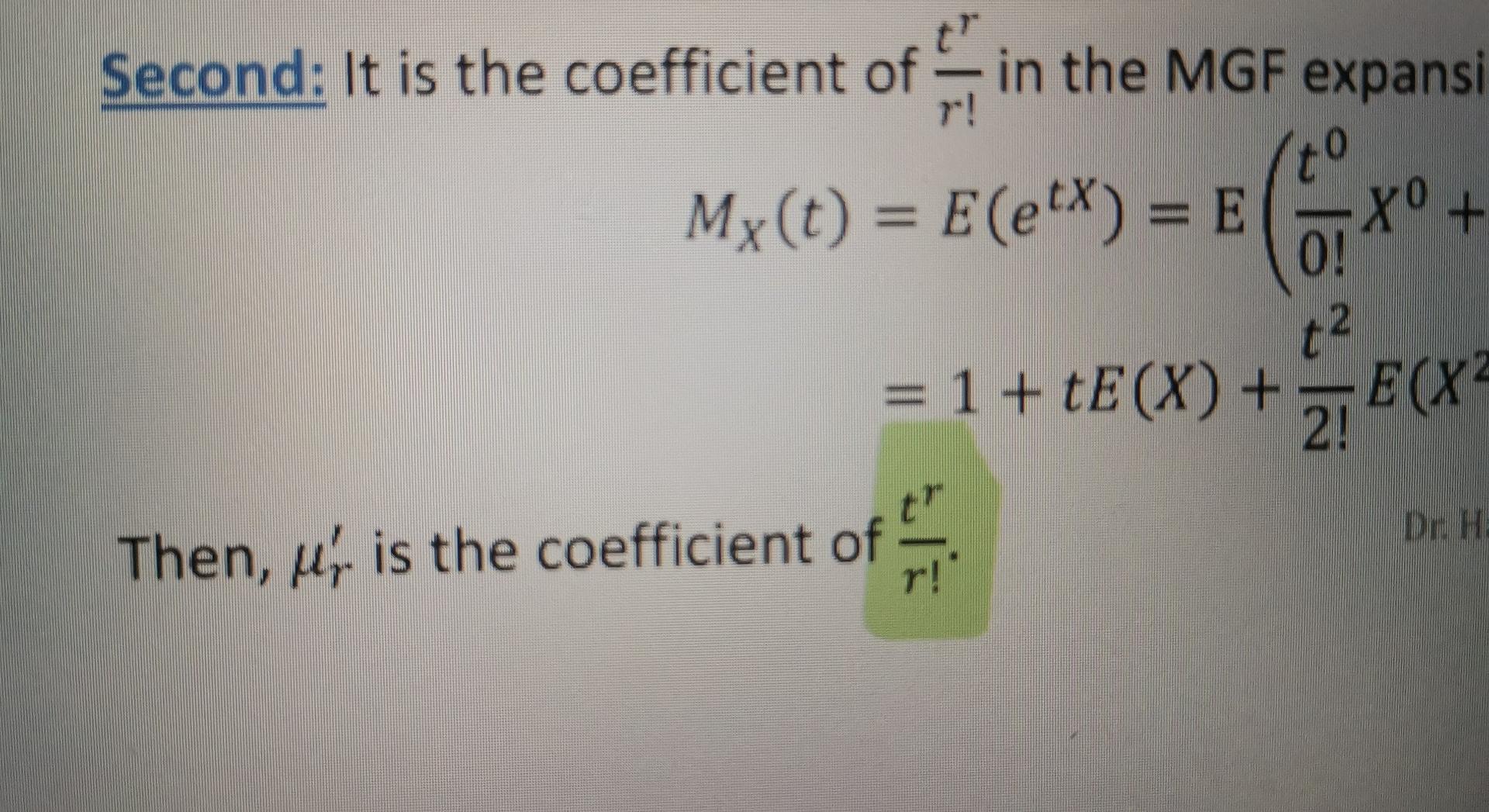 Solved Find E(X³) from the MGF (12t)-1⁰. The third | Chegg.com