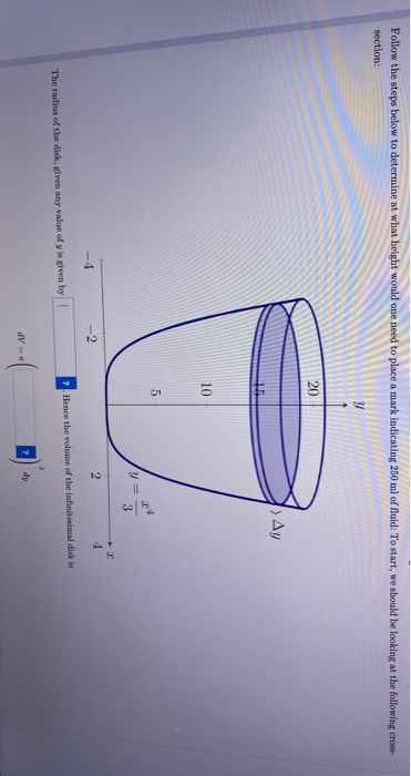 Solved Exercise. The cross-section of a glass can be modeled | Chegg.com