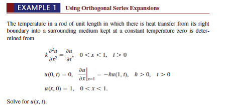 Solved: In Example 1 find the temperature u(x, t) when the left en ...