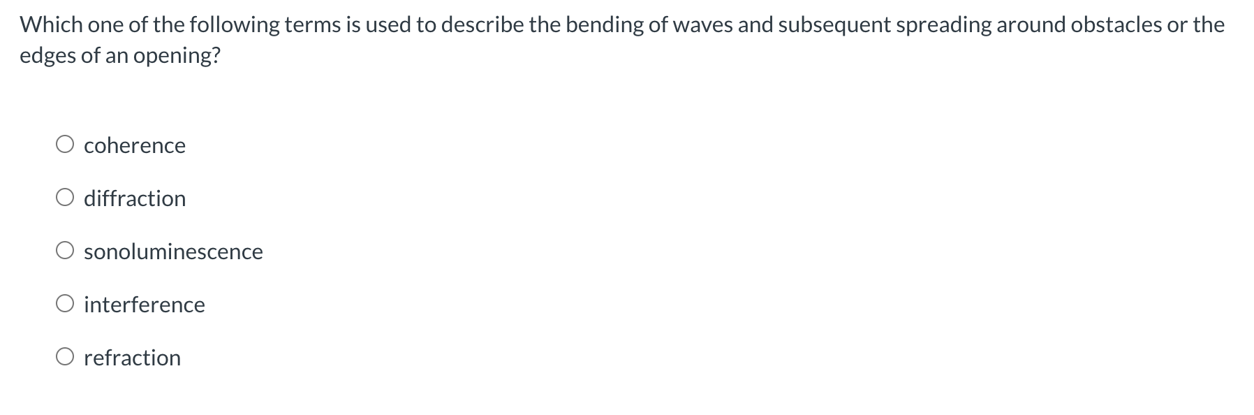 Solved Which one of the following terms is used to describe | Chegg.com