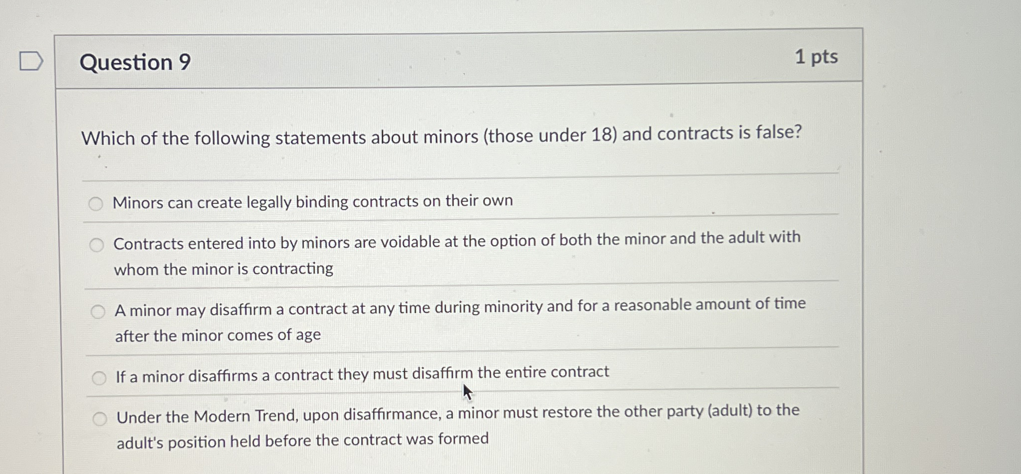 Solved Question 91 ﻿ptsWhich of the following statements | Chegg.com