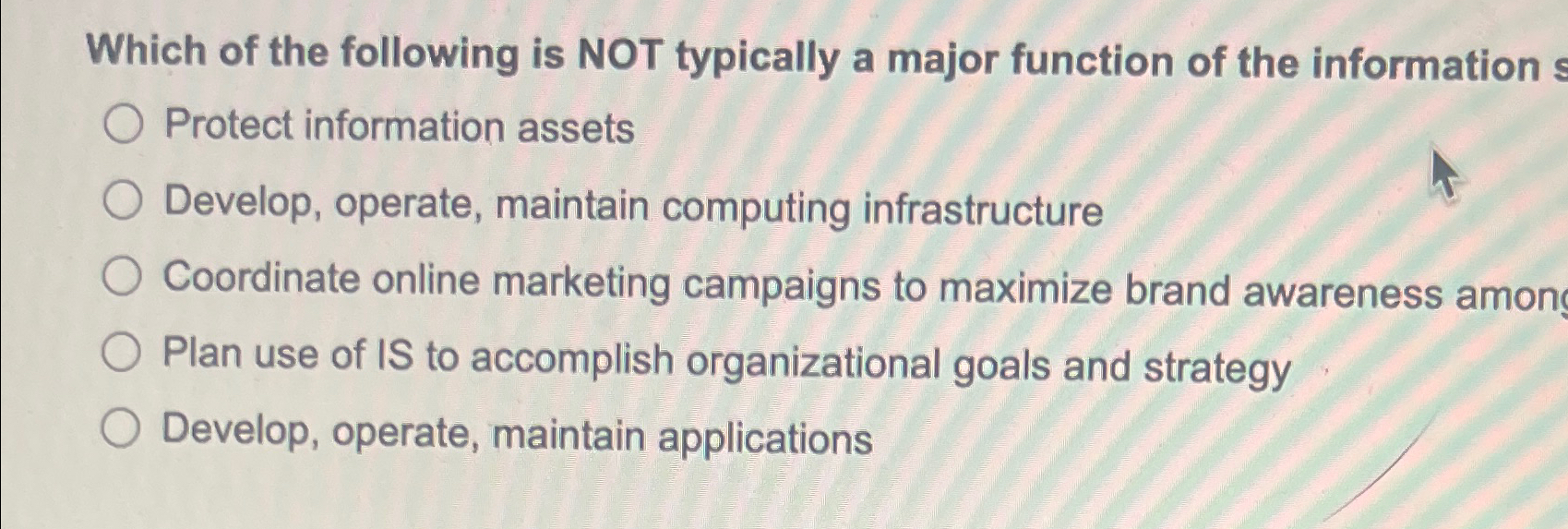 Solved Which of the following is NOT typically a major | Chegg.com