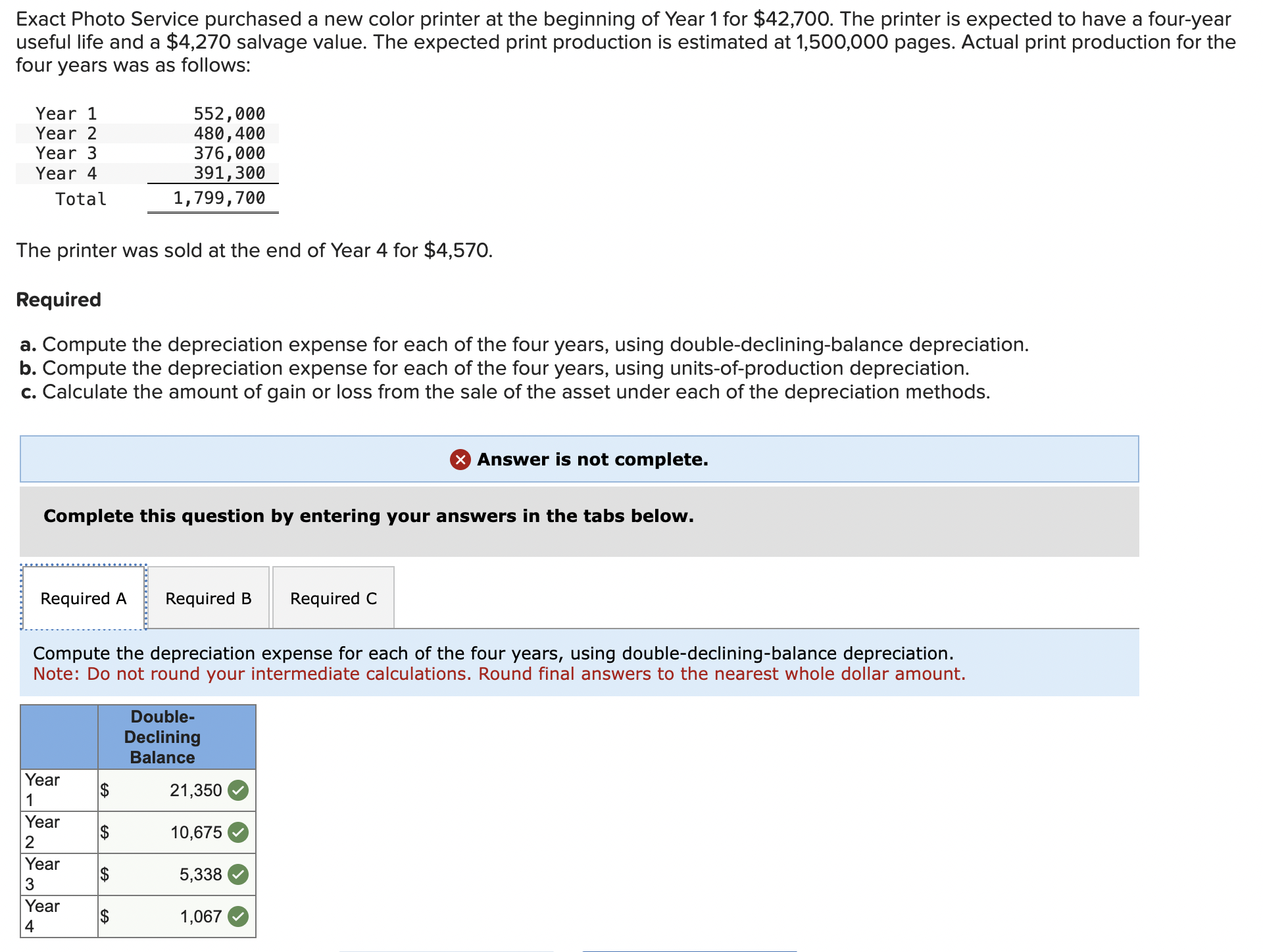 Solved Part A is finished, I need part b and the second half | Chegg.com