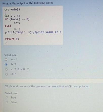 Solved What is the output of the following code:Int | Chegg.com