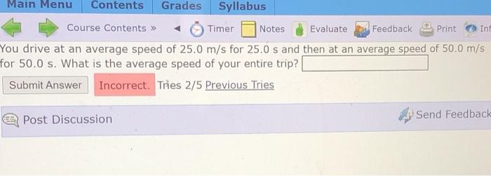 Solved Main Menu Contents Grades Syllabus Course Contents » | Chegg.com