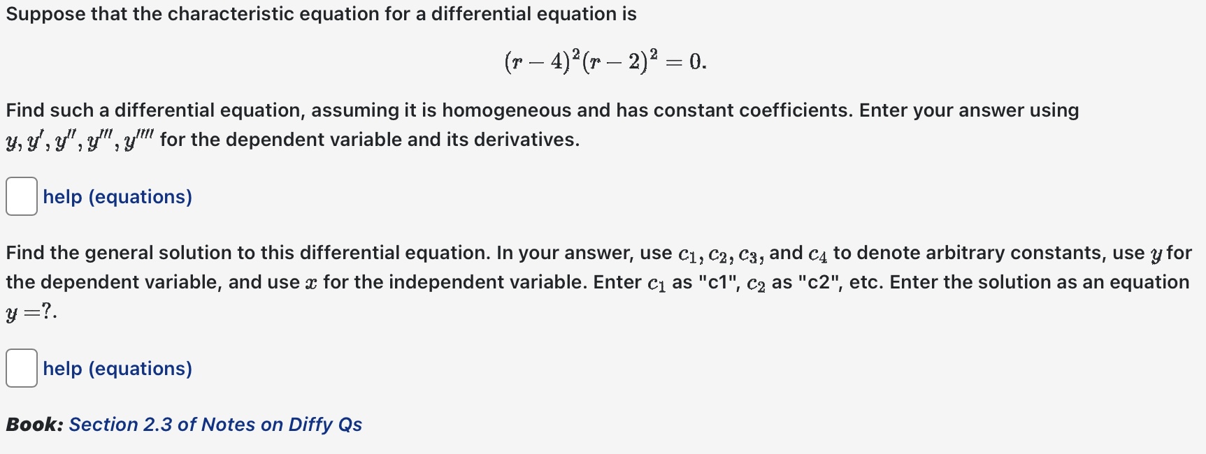 Solved Suppose that the characteristic equation for a | Chegg.com