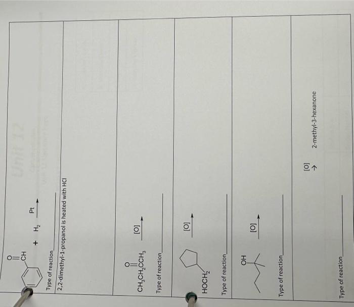 Solved 3. 2. For the following reactions: draw in the | Chegg.com