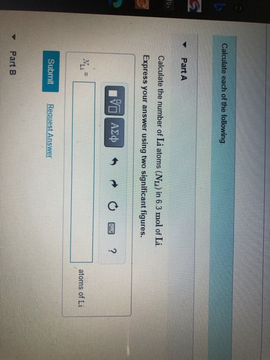 Solved Calculate each of the following. Part A Bb Calculate | Chegg.com