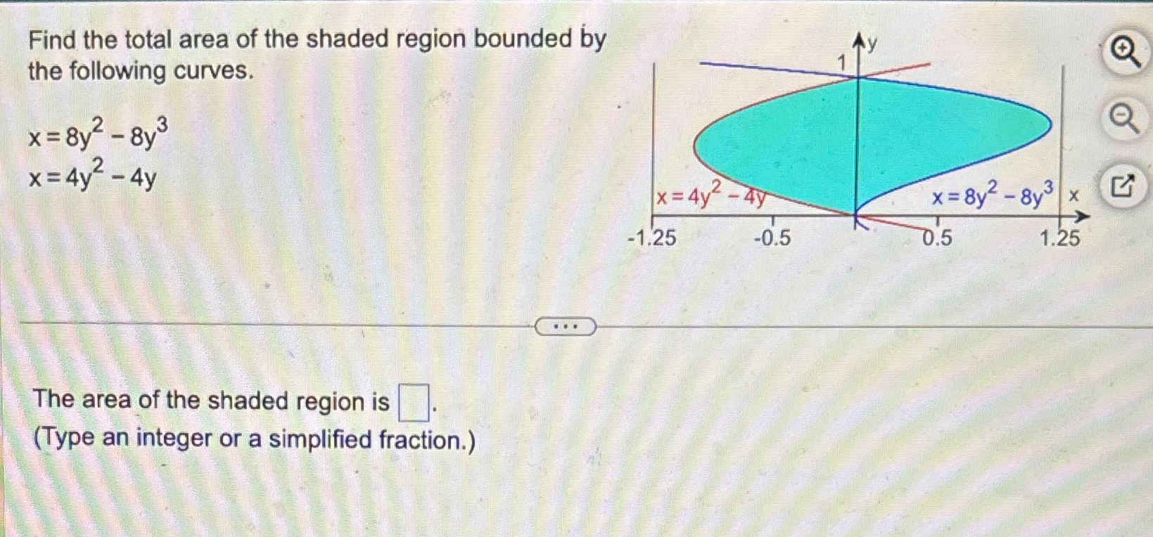 Solved Find the total area of the shaded region bounded by | Chegg.com