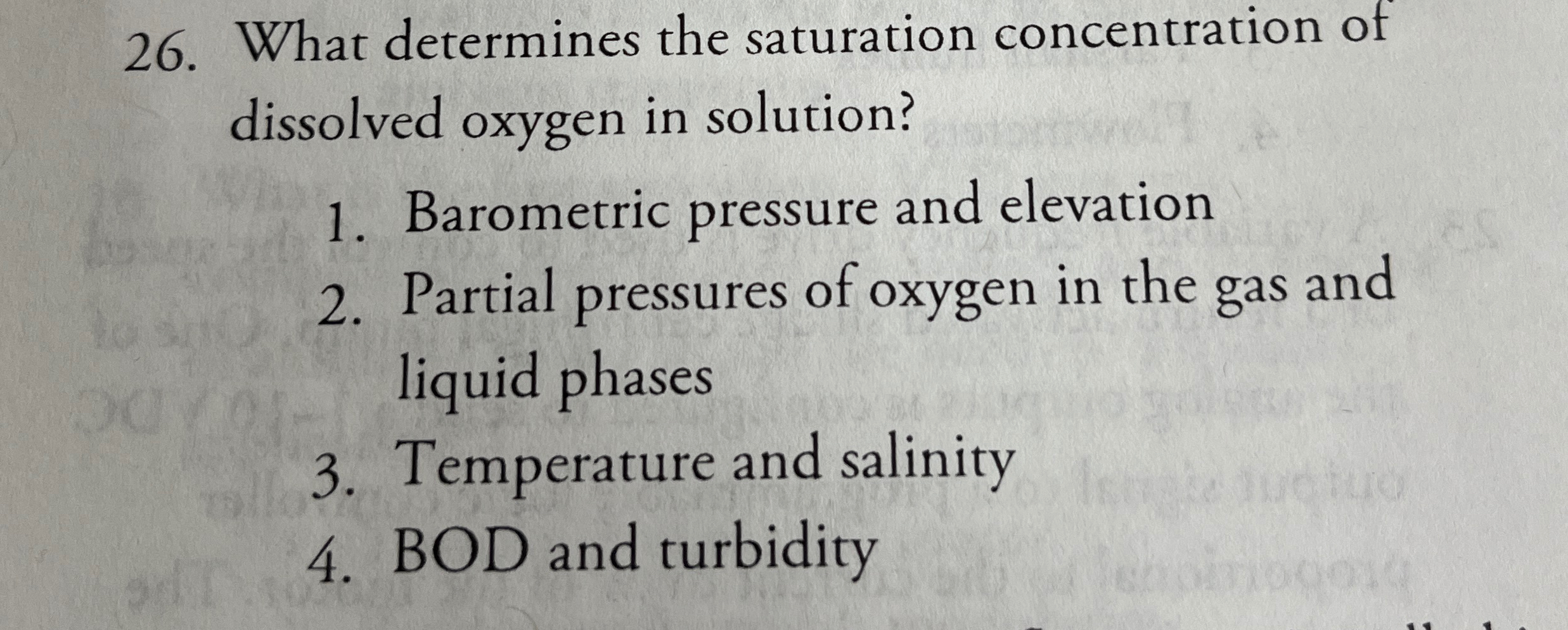 Solved What determines the saturation concentration of | Chegg.com