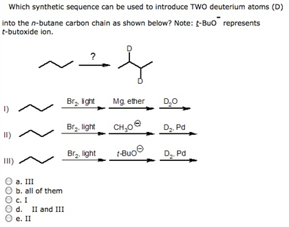 Solved Which synthetic sequence can be used to introduce TWO | Chegg.com