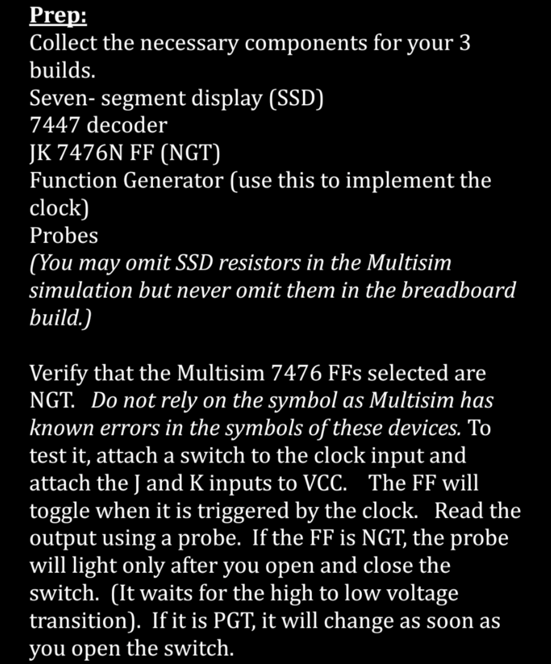 Prep: Collect the necessary components for your 3 | Chegg.com