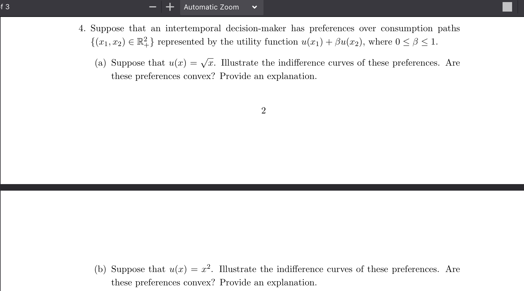 Solved Suppose that an intertemporal decision-maker has | Chegg.com