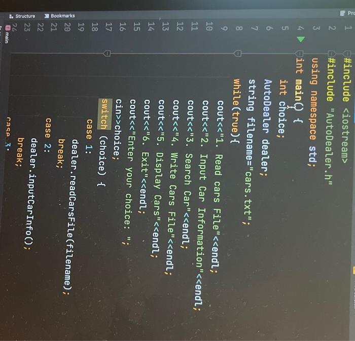 Solved \#ifndef UNTITLEO49_AUTODEALER_H \#define UNTITLED 49 | Chegg.com