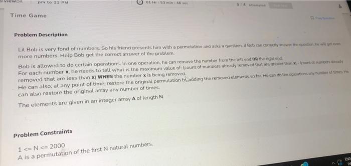 Solved Problem Description more numbers. Help Bob get the | Chegg.com