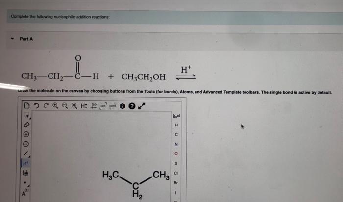 Solved Complete the following nucleophilic addition | Chegg.com