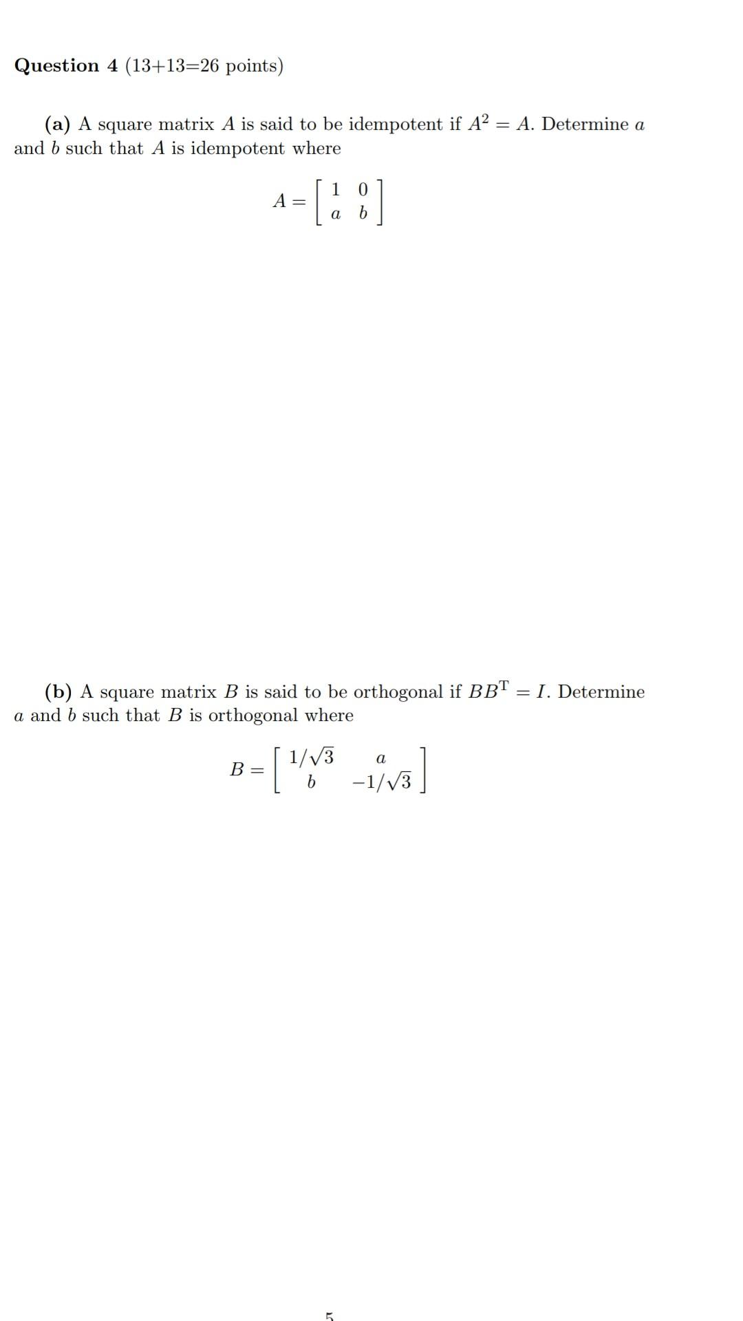Solved Question 2 (25 points) Suppose that A is a 3×3 matrix | Chegg.com