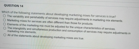 Solved QUESTION 14Which of the following statements about | Chegg.com