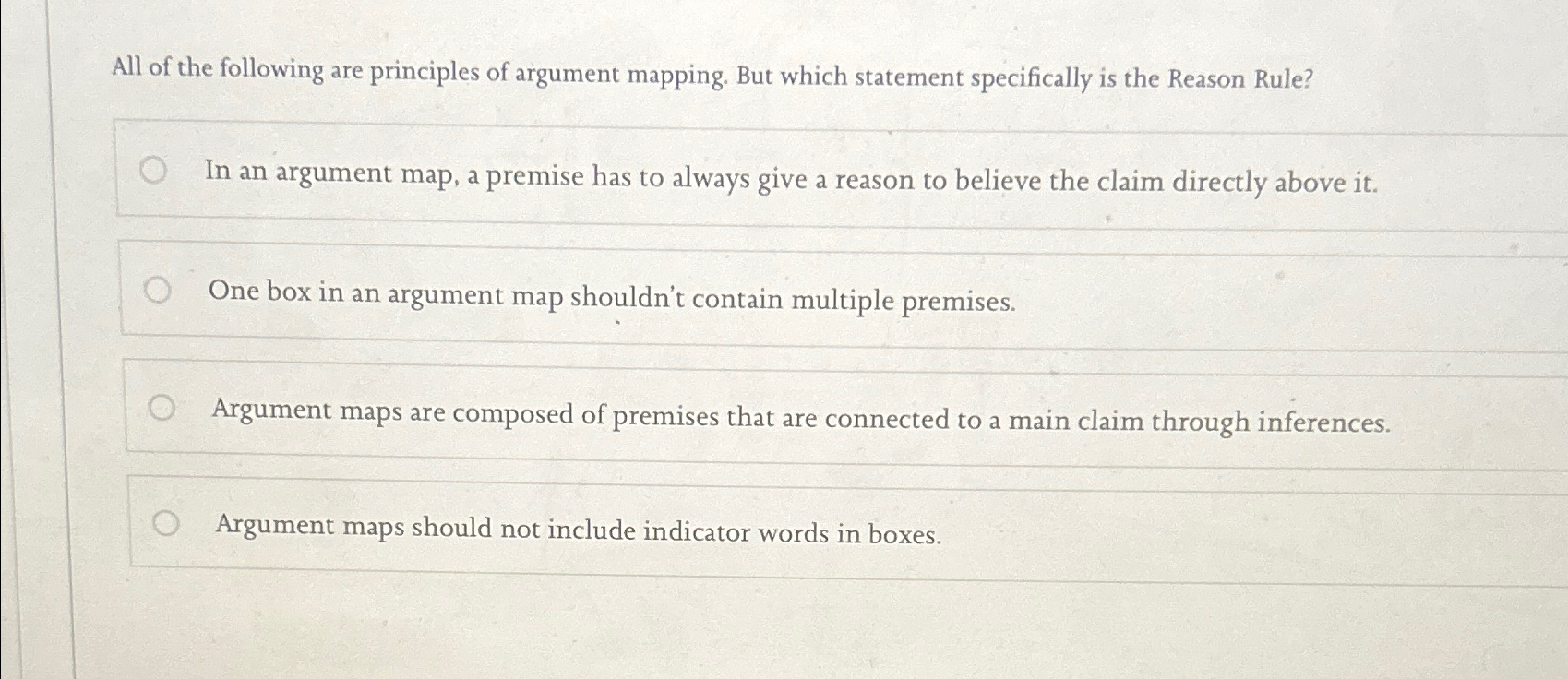 Solved All of the following are principles of argument | Chegg.com
