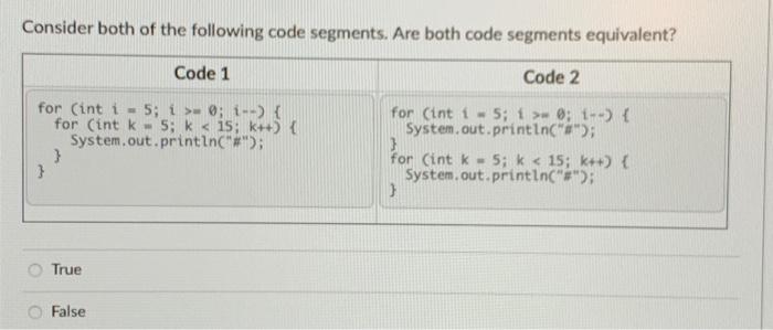 Solved Consider the following code. Enter the number of | Chegg.com
