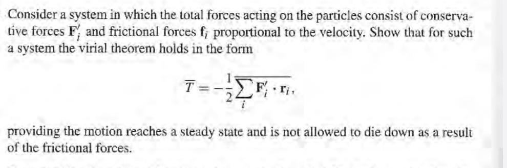 Solved Consider a system in which the total forces acting on | Chegg.com