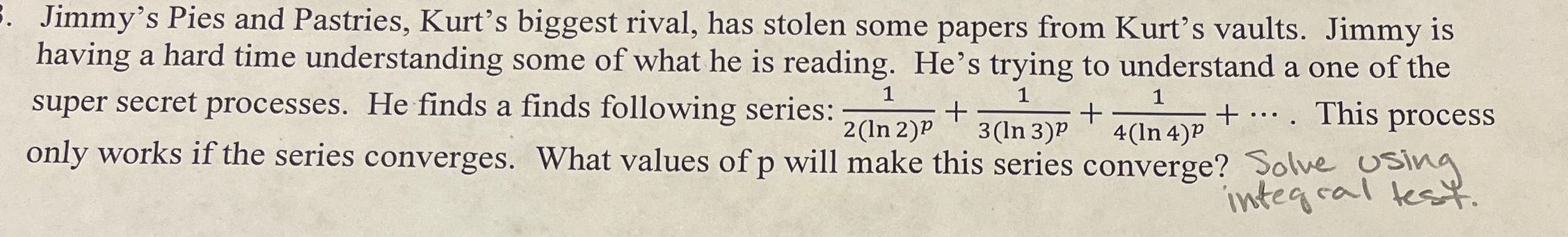 Solved Jimmy's Pies and Pastries, Kurt's biggest rival, has | Chegg.com