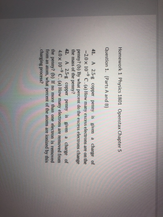 Solved Homework 1 Physics 1801 Openstax Chapter 5 Question | Chegg.com