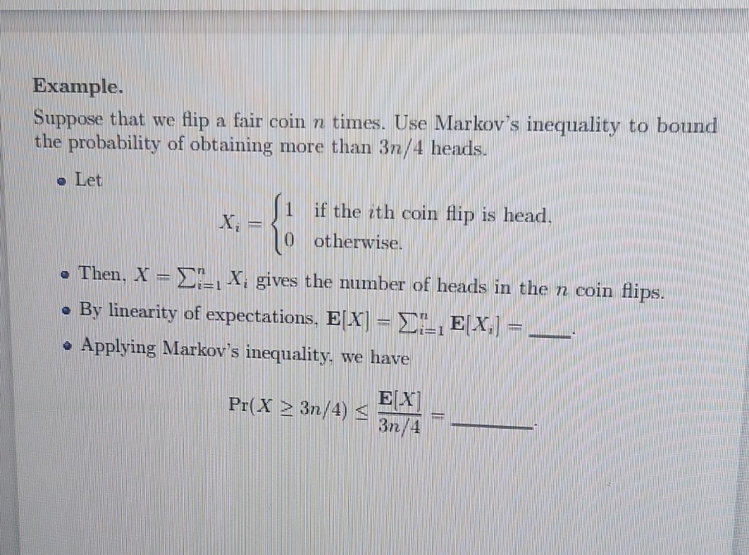Solved Suppose that we flip a fair coin n times. Use | Chegg.com
