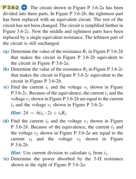 Solved P 3.6-2 ⊕ The circuit shown in Figure P 3.6-2a has | Chegg.com
