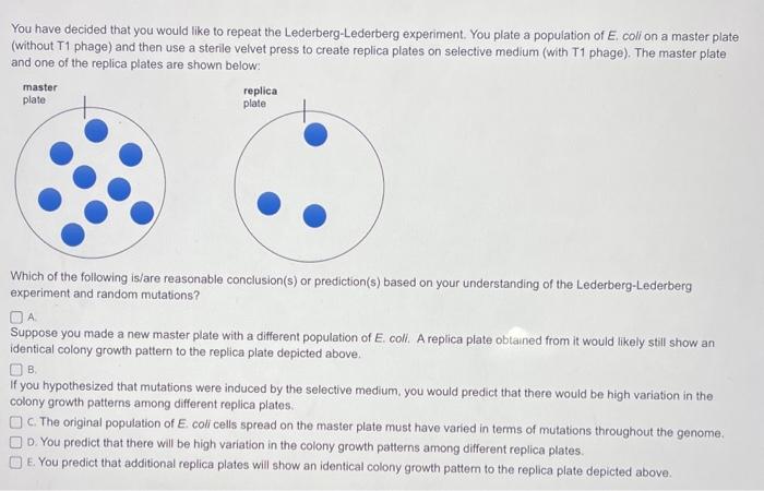 Solved You have decided that you would like to repeat the | Chegg.com