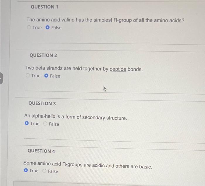 Solved The amino acid valine has the simplest R-group of all | Chegg.com