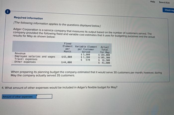 Solved Help Save & Ex Sub Check my well Required information | Chegg.com