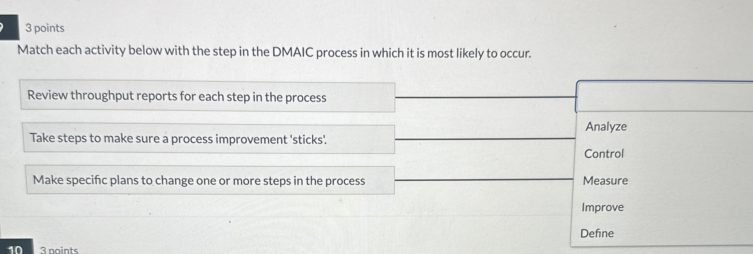 Solved 3 ﻿pointsMatch each activity below with the step in | Chegg.com