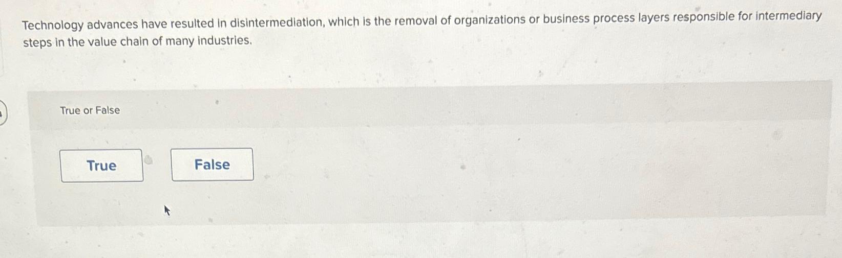 Solved Technology advances have resulted in | Chegg.com