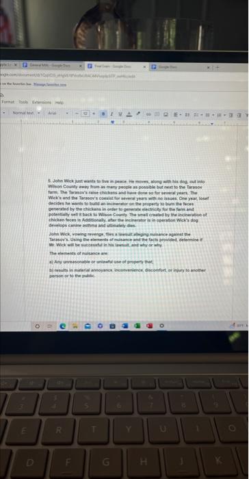 5. John Wick just mants th the in peacm he pores, | Chegg.com