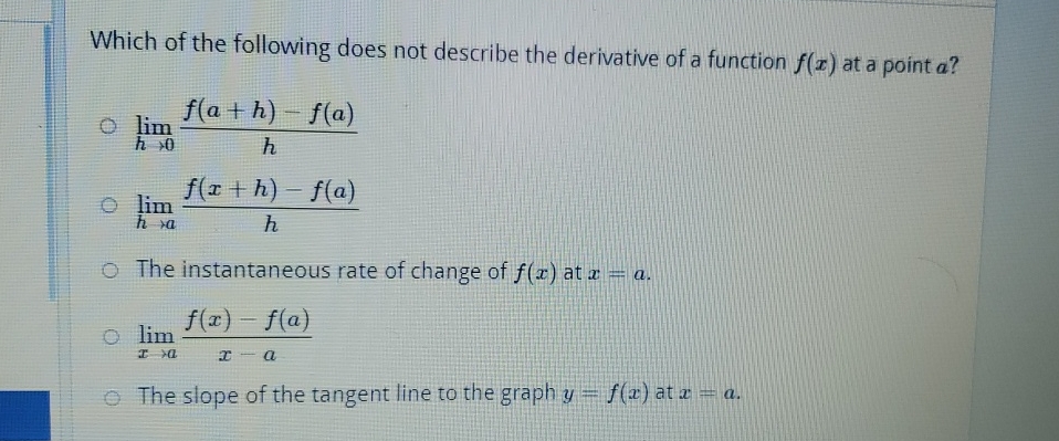 Solved Which of the following does not describe the | Chegg.com