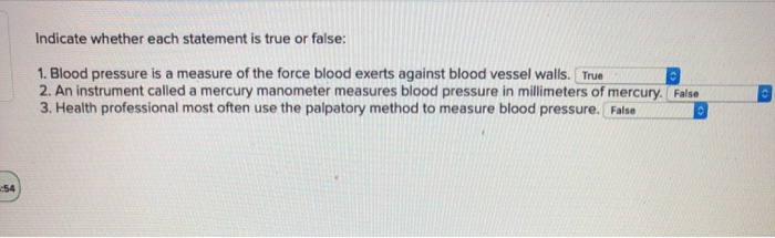 Solved Indicate whether each statement is true or false: 1. | Chegg.com