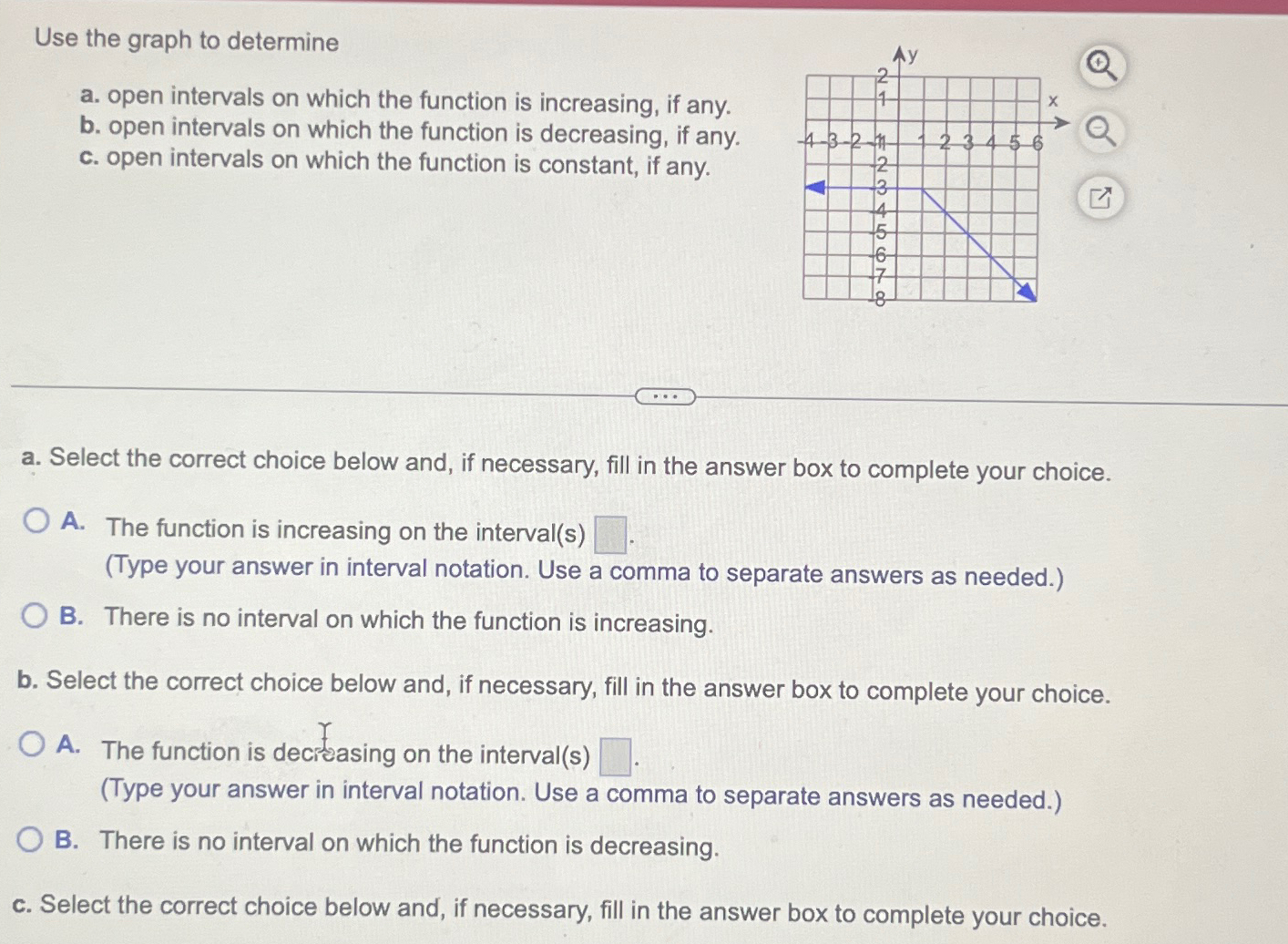 Solved Use the graph to determinea. ﻿open intervals on which | Chegg.com