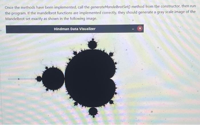 Solved Generating a Mandelbrot set is a classic Computer | Chegg.com